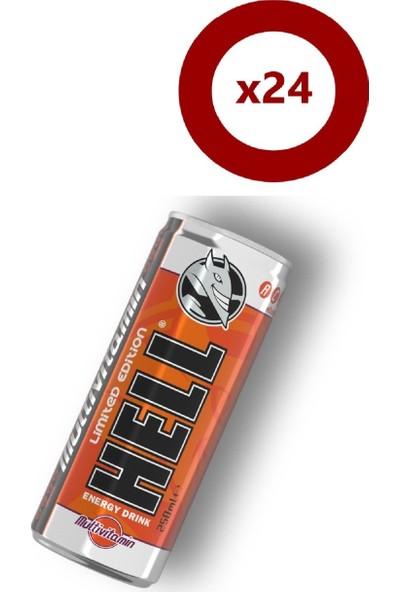 Hell Enerji İçeceği Multivitamin 250ml 24'Lü Set