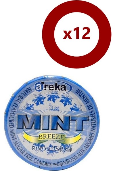 Areka Şeker Naneli 12'Li Set