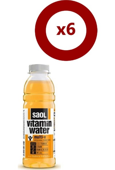 Saol Water Multı-V 500 ml 6'Lı Set Saol Water Multı-V 500 ml 6'Lı Set