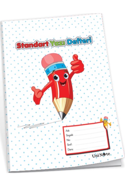 Uninote Dik Çizgili Standart Yazı Defteri A4 30 Yp Uninote Dik Çizgili Standart Yazı Defteri A4 30 Yp