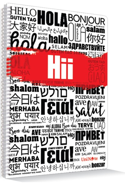 Uninote Redblack Sp. Pp Kapak A4 72 Yp. Kareli Uninote Redblack Sp. Pp Kapak A4 72 Yp. Kareli