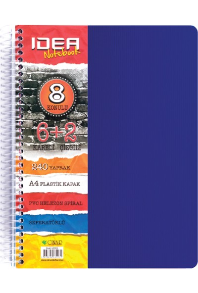 Uninote Idea 240 Yp.Ayraçlı Okul Def.6+2 Uninote Idea 240 Yp.Ayraçlı Okul Def.6+2