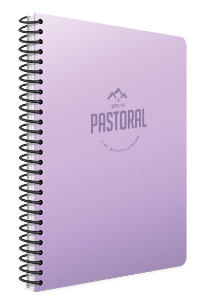 Gıpta Pastoral Spiral Plastik Kapak Defter 17X24 72 Yp.Çizgili