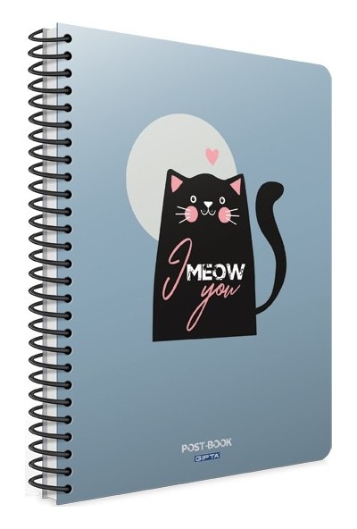 Gıpta Post-Book Spiralli Karton Kapak Defter A6 80Yp Kareli-Stand Gıpta Post-Book Spiralli Karton Kapak Defter A6 80Yp Kareli-Stand