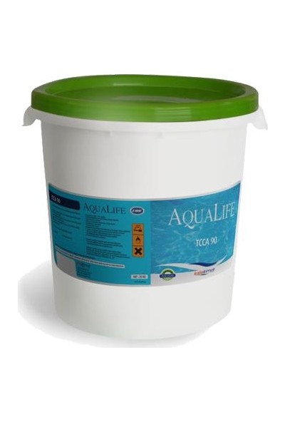Aqualife Tcca %90 Stabil Aktif Granül Havuz Klor 25Kg Aqualife Tcca %90 Stabil Aktif Granül Havuz Klor 25Kg