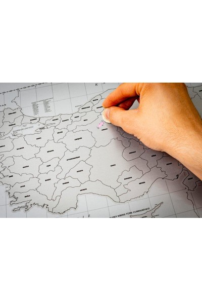 Gürbüz Yayınları Kazınabilir Türkiye Haritası 70*100 Gürbüz Yayınları Kazınabilir Türkiye Haritası 70*100