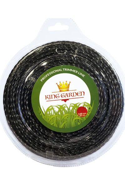 King Garden Tırpan Misinası Ot Çim Kesme İpi 3 mm x 63 m King Garden Tırpan Misinası Ot Çim Kesme İpi 3 mm x 63 m