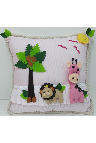 Baby Lüks Bebek Odası Takı Yastığı ( Safari Serisi )