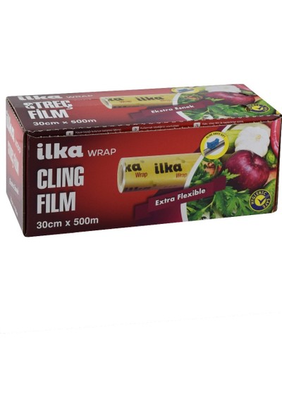 İlka Strech Film Kutulu 30 cm 500 m İlka Strech Film Kutulu 30 cm 500 m