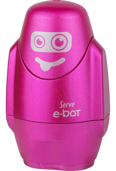 Serve E-Bot Silgili Kalemtıraş Metalik Pembe Tekli