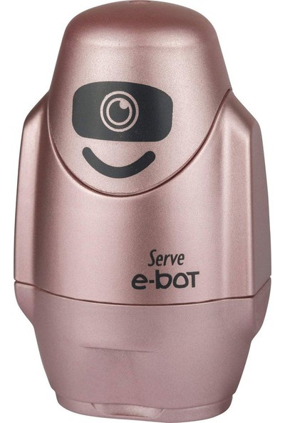Serve E-Bot Silgili Kalemtıraş Metalik Roze Tekli Serve E-Bot Silgili Kalemtıraş Metalik Roze Tekli