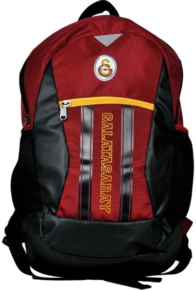 Hakan Çanta Galatasaray Lisanslı Üç Bölme Bordo/Siyah Sırt Çantası