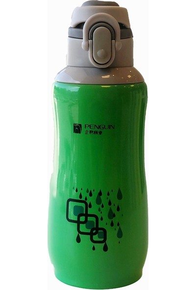 Sema Baby Penguen Kilitli Paslanmaz Çelik Termos 600 ml - Yeşil Sema Baby Penguen Kilitli Paslanmaz Çelik Termos 600 ml - Yeşil