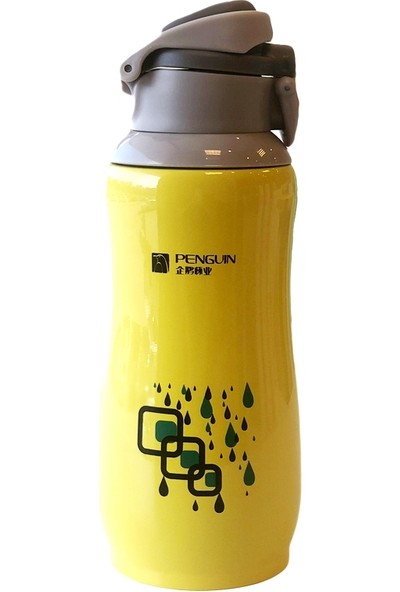 Sema Baby Penguen Kilitli Paslanmaz Çelik Termos 600 ml - Sarı Sema Baby Penguen Kilitli Paslanmaz Çelik Termos 600 ml - Sarı