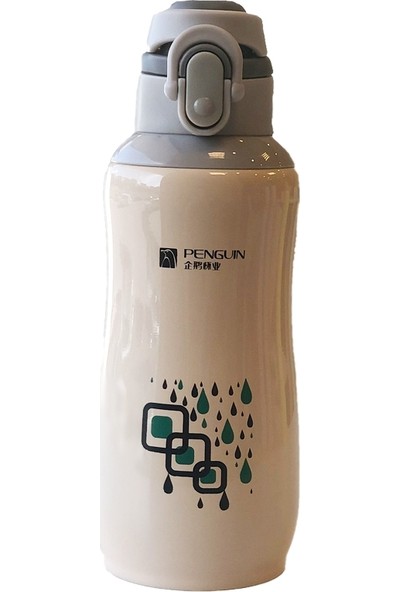 Sema Baby Penguen Kilitli Paslanmaz Çelik Termos 600 ml - Krem Sema Baby Penguen Kilitli Paslanmaz Çelik Termos 600 ml - Krem