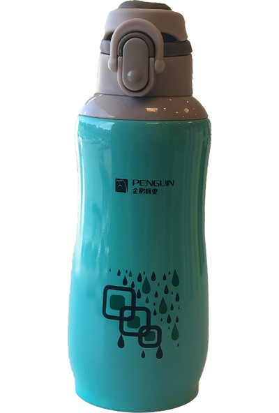 Sema Baby Penguen Kilitli Paslanmaz Çelik Termos 600 ml - Mavi Sema Baby Penguen Kilitli Paslanmaz Çelik Termos 600 ml - Mavi