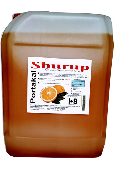 Shurup Konsantre Meyve Aromalı İcecek 6 kg Portakal Shurup Konsantre Meyve Aromalı İcecek 6 kg Portakal