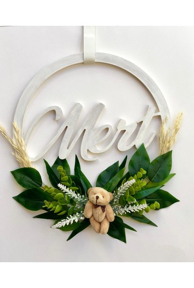 Lia Tasarım Ayıcıklı İsme Özel Tasarım Ahşap Kapı Süsü Lia Tasarım Ayıcıklı İsme Özel Tasarım Ahşap Kapı Süsü