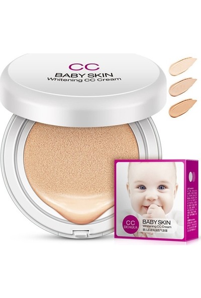 Bioaqua Baby Skin Air Cushion CC Cream C01-Orta 15 gr Bioaqua Baby Skin Air Cushion CC Cream C01-Orta 15 gr