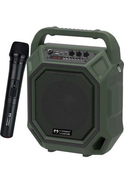 Magicvoice Mv-10132Ae Kablosuz El Mikrofonlu Usb-Sd-Bt Taşınabilir Seyyar Ses Sistemi Magicvoice Mv-10132Ae Kablosuz El Mikrofonlu Usb-Sd-Bt Taşınabilir Seyyar Ses Sistemi