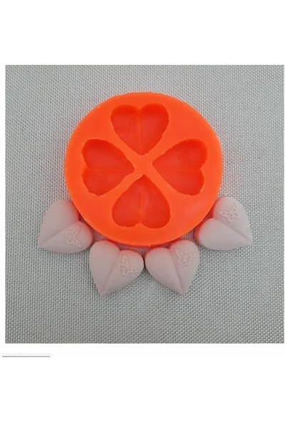 Pazarhan Dörtlü Kelebekli Kalp Silikon Sabun ve Kokulu Taş Kalıbı Pazarhan Dörtlü Kelebekli Kalp Silikon Sabun ve Kokulu Taş Kalıbı