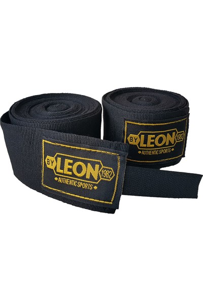 Leon Elastik Boks, Kick Boks Ve Muay Thai Bandajı 7 Metre Siyah Leon Elastik Boks, Kick Boks Ve Muay Thai Bandajı 7 Metre Siyah