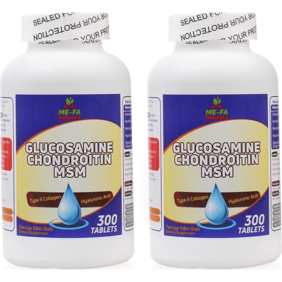 MEFA NATURALS GLUCOSAMİNE CHONDROİTİN MSM TP2 2 KUTU 600 Fiyatı