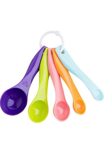Pişirme Aletleri Plastik Renk Ölçüm Ölçüsü Ölçekli 5 Parçalı Renk Seti(Yurt Dışından) Pişirme Aletleri Plastik Renk Ölçüm Ölçüsü Ölçekli 5 Parçalı Renk Seti(Yurt Dışından)