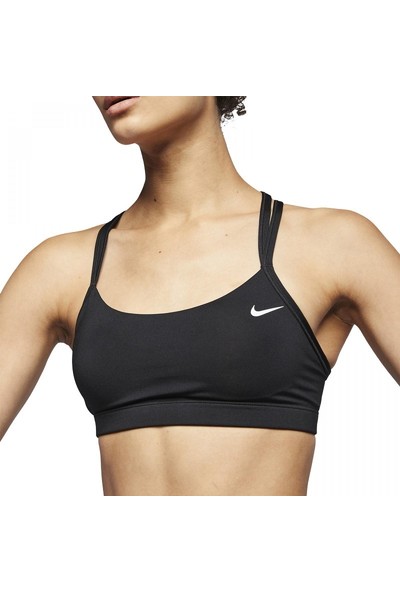Nike Favorites Strappy Bra Kadın Siyah Antrenman Sporcu Sütyeni