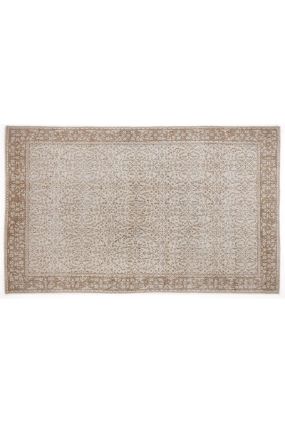 Bespoky Atina Bej Eskitme El Dokuma Alan Halısı