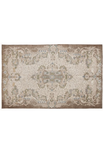 Bespoky Atina Bej Eskitme El Dokuma Alan Halısı