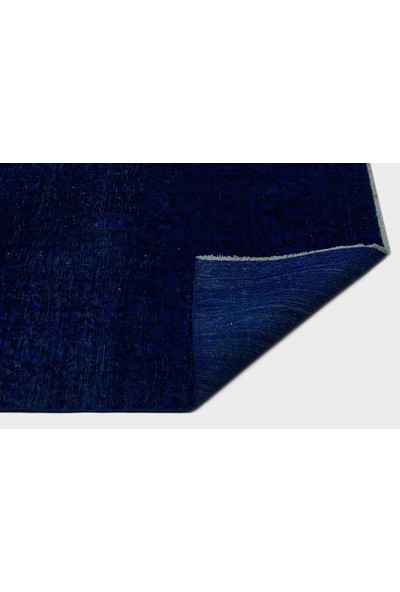 Bespoky Epir Mavi Eskitme El Dokuma Alan Halısı