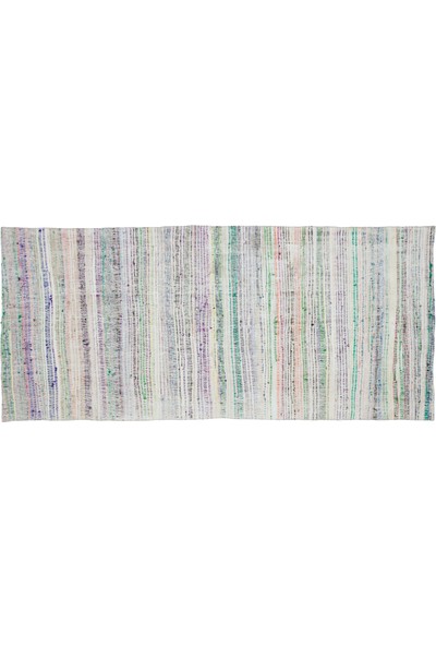 Bespoky Girit Bej Çizgili El Dokuma Alan Halısı