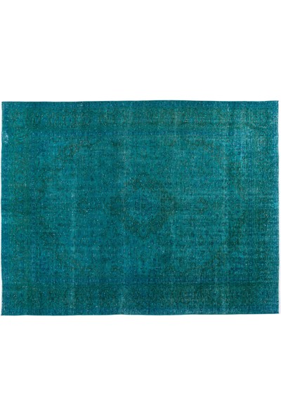 Bespoky Epir Turkuaz Eskitme El Dokuma Alan Halısı Bespoky Epir Turkuaz Eskitme El Dokuma Alan Halısı