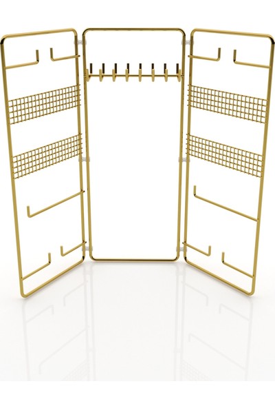 Tekno-tel Takı Aksesuar Standı Dekoratif Organizer Gold EG210 Tekno-tel Takı Aksesuar Standı Dekoratif Organizer Gold EG210
