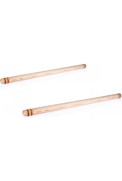 Emr Doğal Verniksiz Ahşap Oklava 2 Li Set 50/60 Cm.2cm Kalınlık