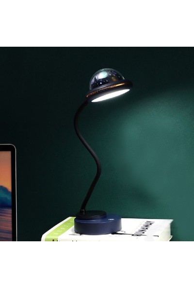 Wlue Şarjlı 22 LED Çalışma Işığı Magic Uzay Ambians Masa Lambası Lacivert Wlue Şarjlı 22 LED Çalışma Işığı Magic Uzay Ambians Masa Lambası Lacivert