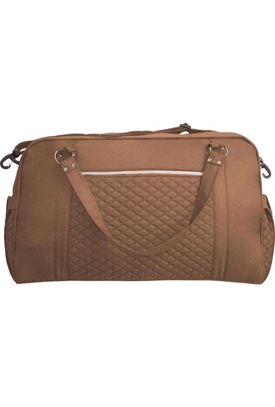 Veldena Modern Unisex Spor ve Seyahat Çantası (Açık Kahve)