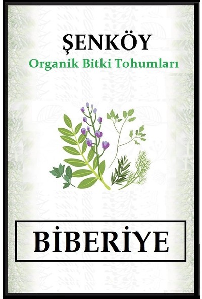Şenköy Biberiye Tohumu Aromatik Biberiye Bitki Tohumu Pakette 30 Adet Tohum Şenköy Biberiye Tohumu Aromatik Biberiye Bitki Tohumu Pakette 30 Adet Tohum