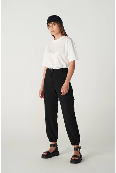 Be Blue Siyah Kargo Cepli Pantolon