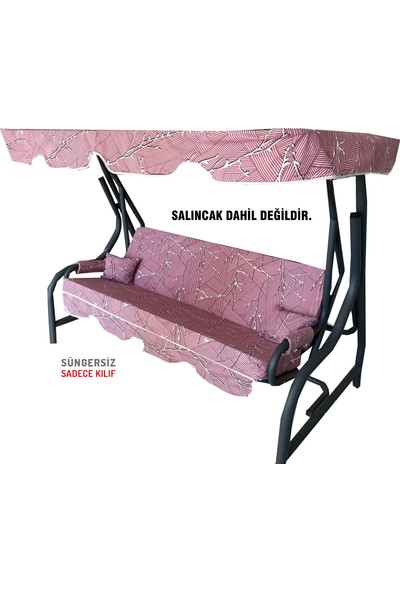 Olgun Home 3 Kişilik Salıncak Minder Seti Süngersiz Kılıfı Kırmızı Desenli Bahçe Minderi Olgun Home 3 Kişilik Salıncak Minder Seti Süngersiz Kılıfı Kırmızı Desenli Bahçe Minderi
