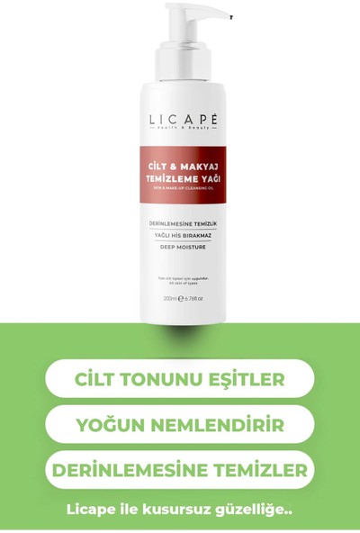 Licape Cilt ve Makyaj Temizleme Yağı Licape Cilt ve Makyaj Temizleme Yağı