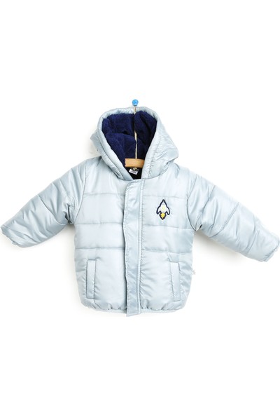 Babyz Space Uzay Tema Cep Detaylı Kapüşonlu Micro Mont Babyz Space Uzay Tema Cep Detaylı Kapüşonlu Micro Mont