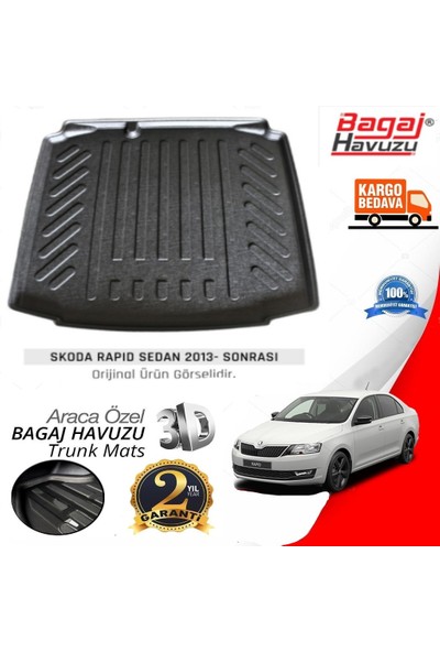 Born Garage 2017 Skoda Rapid Sedan Bagaj Havuzu Uyumlu Kauçuk Born Garage 2017 Skoda Rapid Sedan Bagaj Havuzu Uyumlu Kauçuk