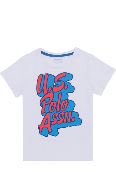 U.S. Polo Assn. Erkek Çocuk Beyaz T-Shirt 50254109-VR013