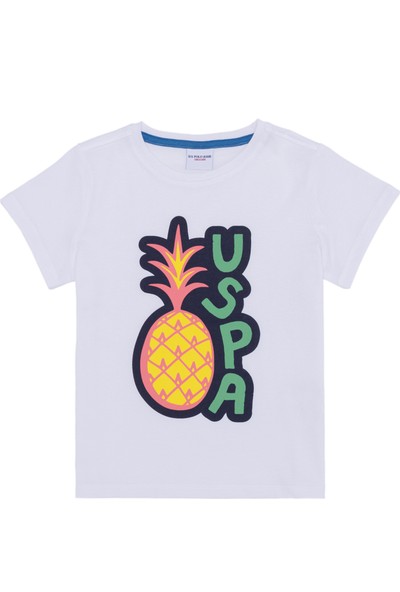 U.S. Polo Assn. Erkek Çocuk Beyaz T-Shirt 50253258-VR013