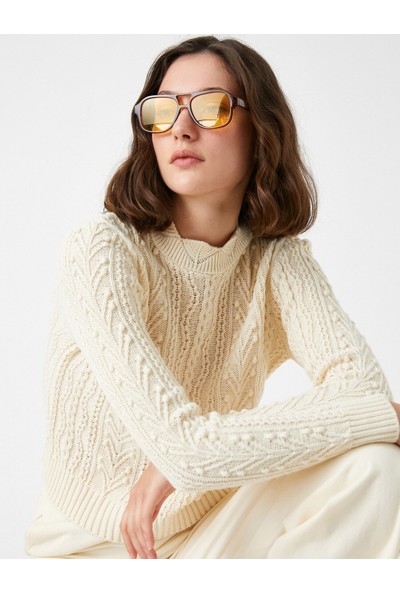 Koton Örgü Kazak Uzun Kollu