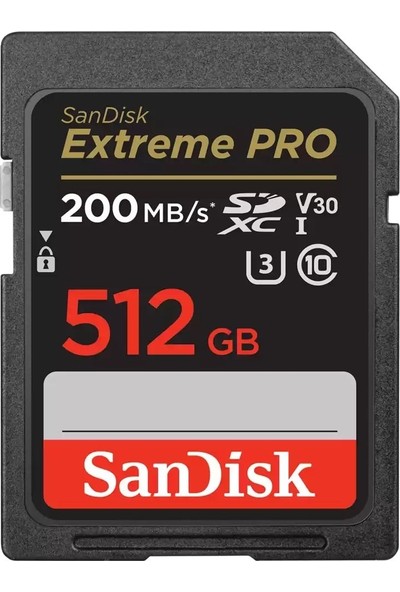 Sandisk Extreme Pro 512GB 200/140MB/S Sdxc V30 Uhs-I U3 Hafıza Kartı SDSDXXD-512G-GN4IN Sandisk Extreme Pro 512GB 200/140MB/S Sdxc V30 Uhs-I U3 Hafıza Kartı SDSDXXD-512G-GN4IN