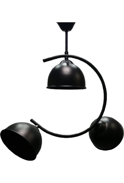Mylights Üçlü Modern Spor Üçlü Sarkıt Avize Mat Siyah Mylights Üçlü Modern Spor Üçlü Sarkıt Avize Mat Siyah