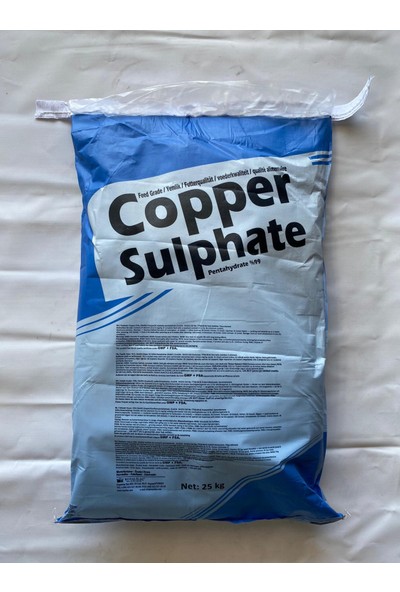 Royal İlaç Copper Sulphate 25 Kg Bakır Sülfat Royal İlaç Copper Sulphate 25 Kg Bakır Sülfat